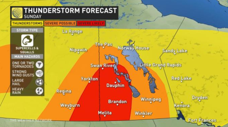 Southeast Saskatchewan under tornado watch, heat and thunderstorm ...