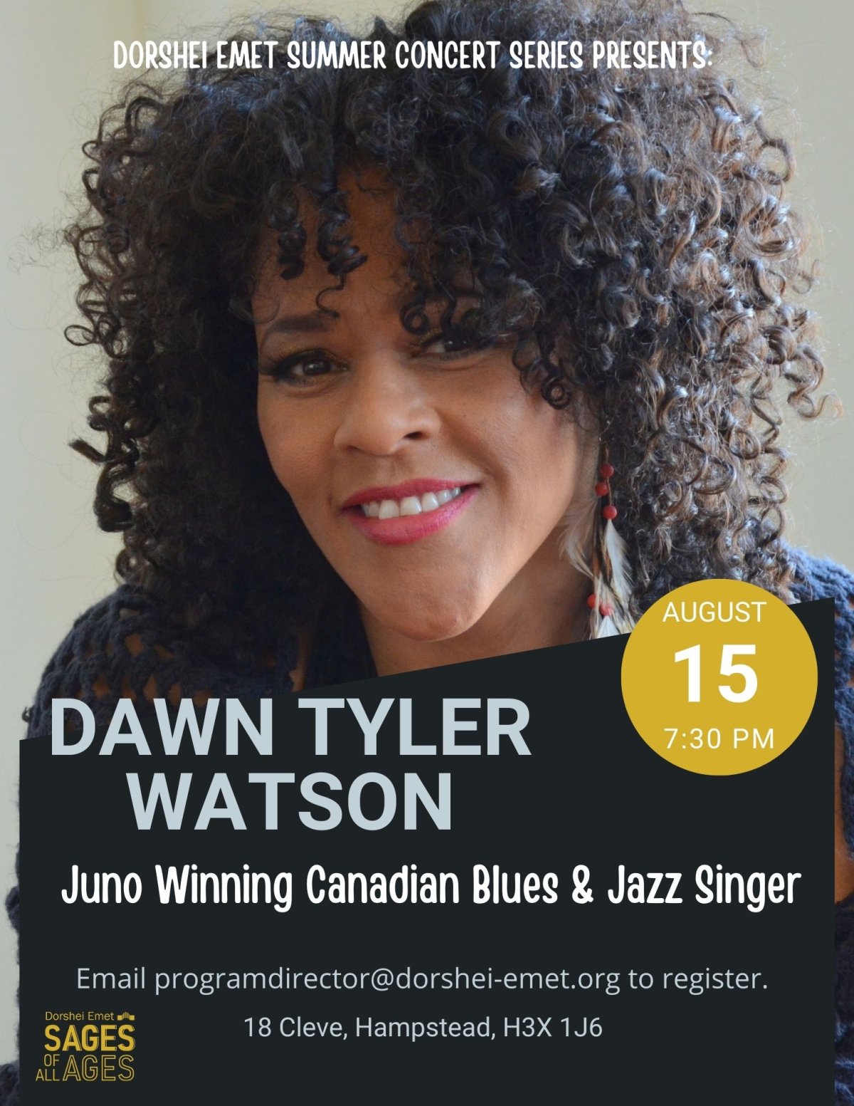 Summer Concert with Montreal Blues and Jazz Musician Dawn Tyler Watson ...