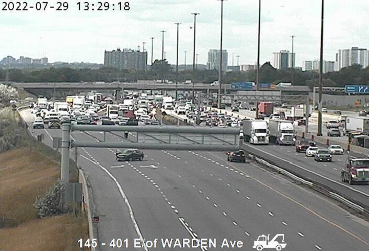 Lanes fully reopen after crash on Highway 401 in Toronto - Toronto | Globalnews.ca