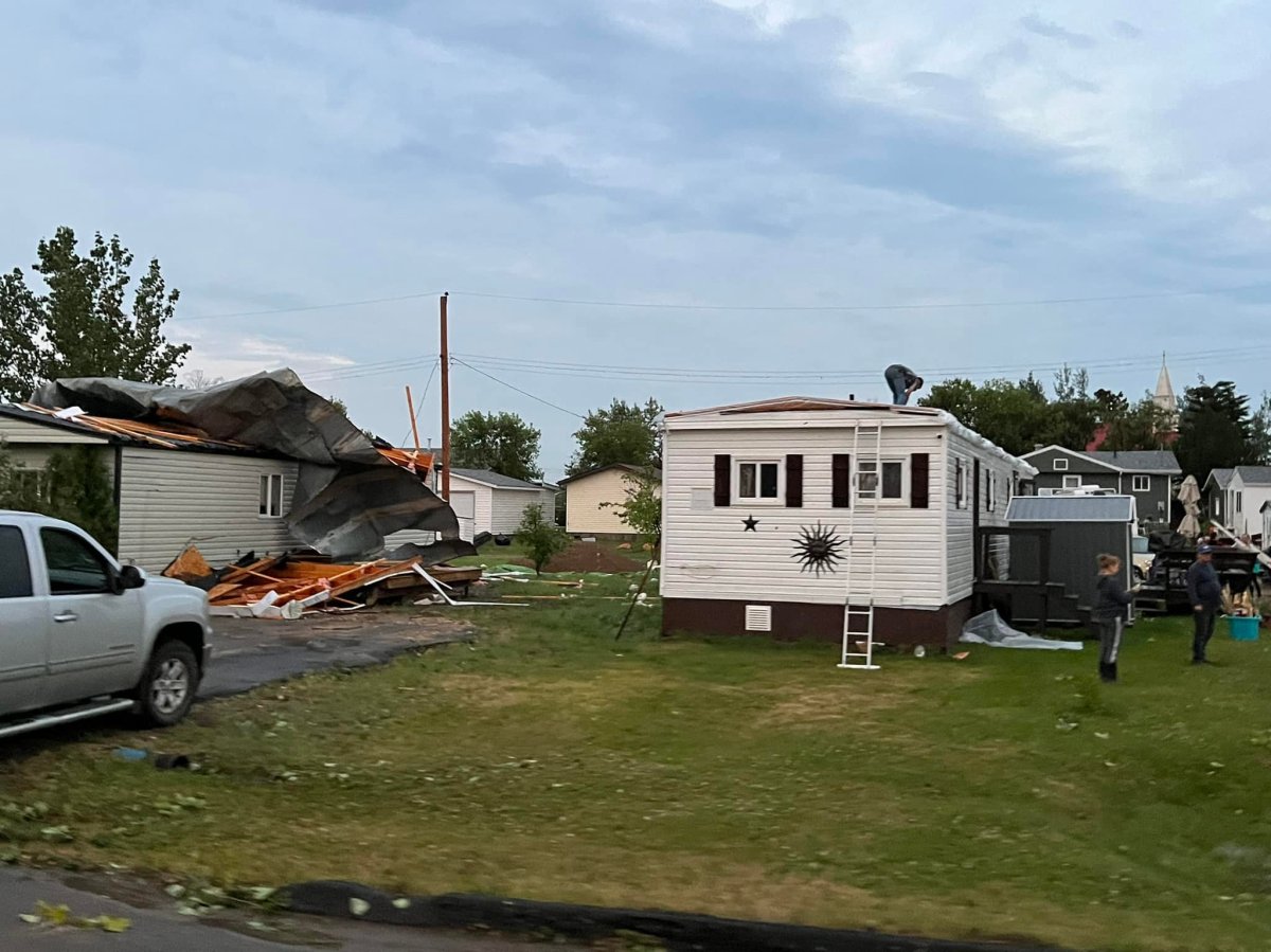 Northern Alberta storm leaves residents cleaning up damaged crops and ...