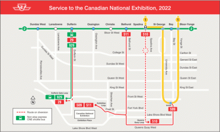 Ways to get to the CNE as it returns following a 2-year hiatus ...