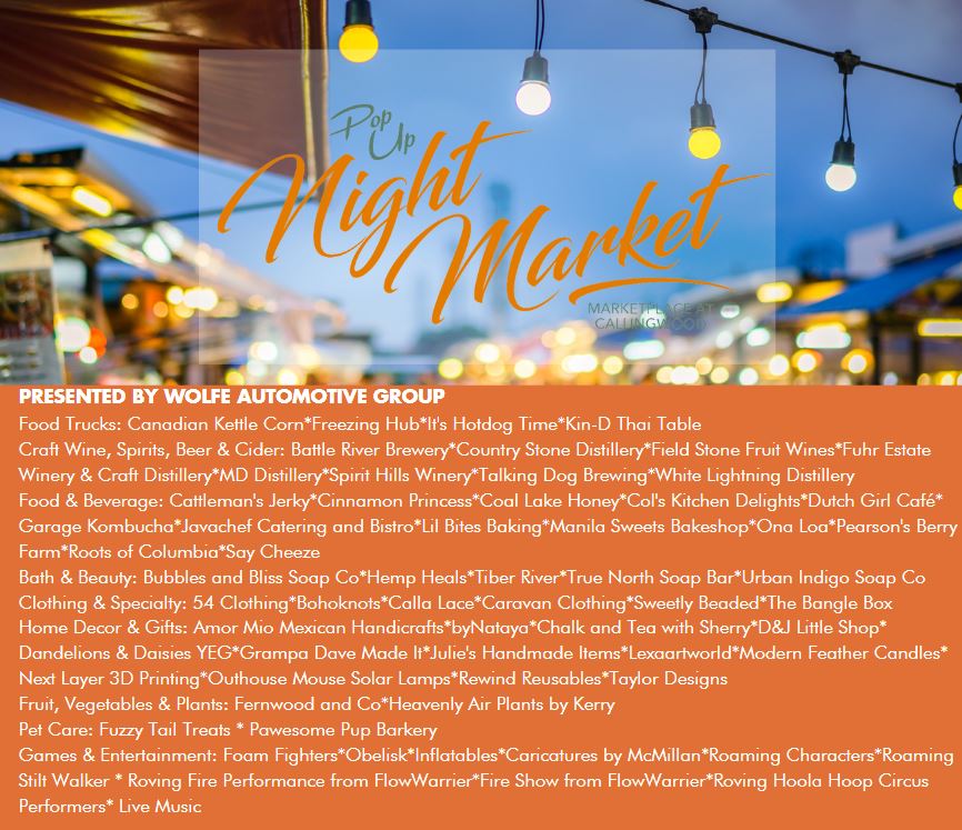 Pop-Up Night Market at the Marketplace at Callingwood - GlobalNews Events