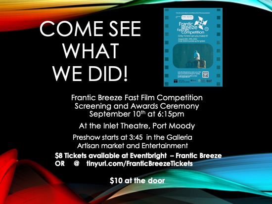 The Frantic Breeze 72 hour Fast Film Competition Screening and Awards ...
