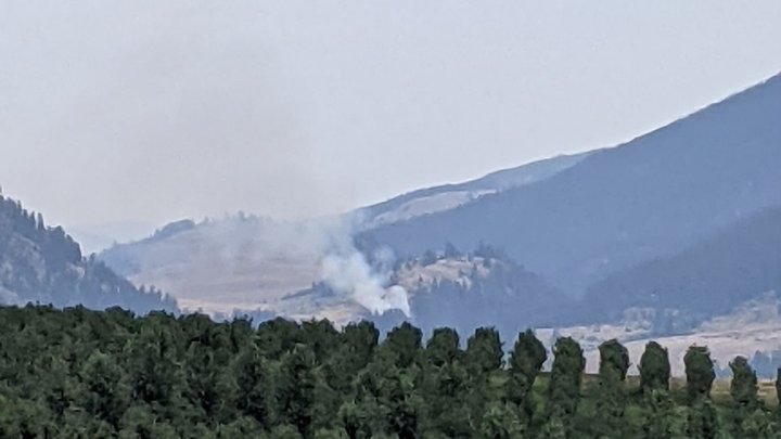 Cosens Creek wildfire, just south of Vernon, sized at 4.6 hectares but ...