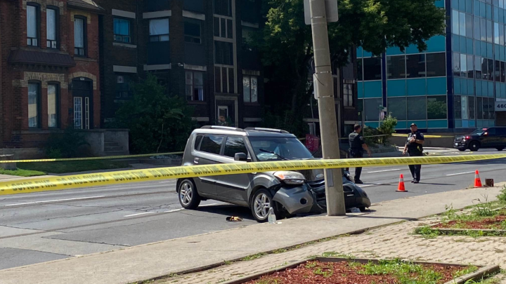 Man sent to hospital after serious single-vehicle crash in central ...