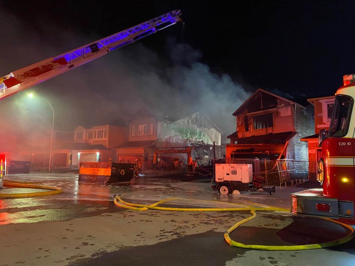 15 evacuated, 3 homes destroyed after fire rips through new NE Calgary ...
