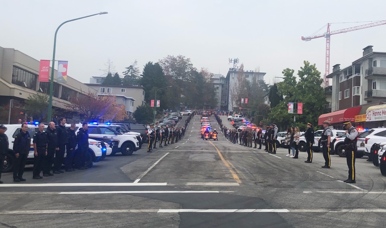 Thousands of first responders line streets to honour RCMP officer Const ...