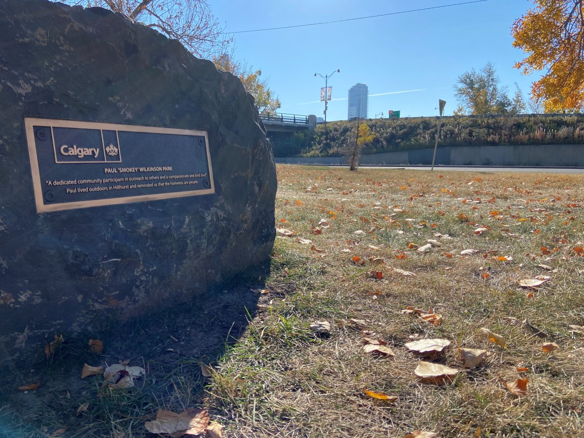 Calgary park dedicated to Paul Wilkinson, a homeless man the community ...