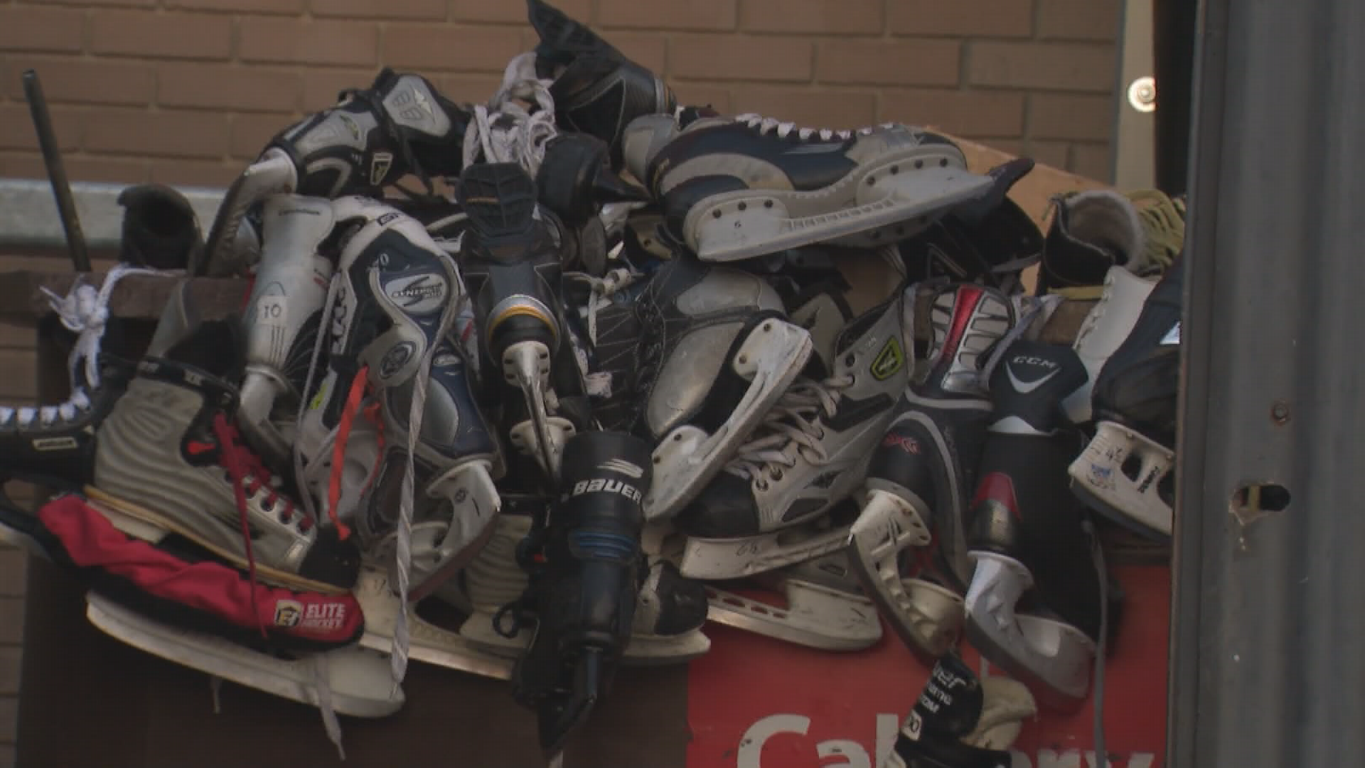 Hockey gear tossed in trash triggers outrage from others on the ...