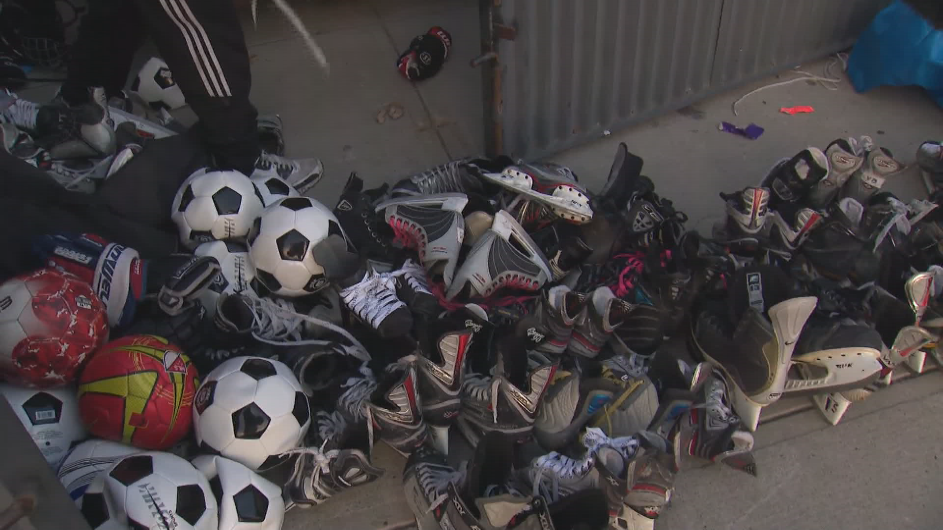 Hockey gear tossed in trash triggers outrage from others on the ...