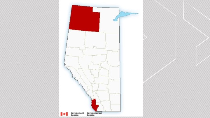 Snowfall warnings issued for parts of western Alberta | Globalnews.ca