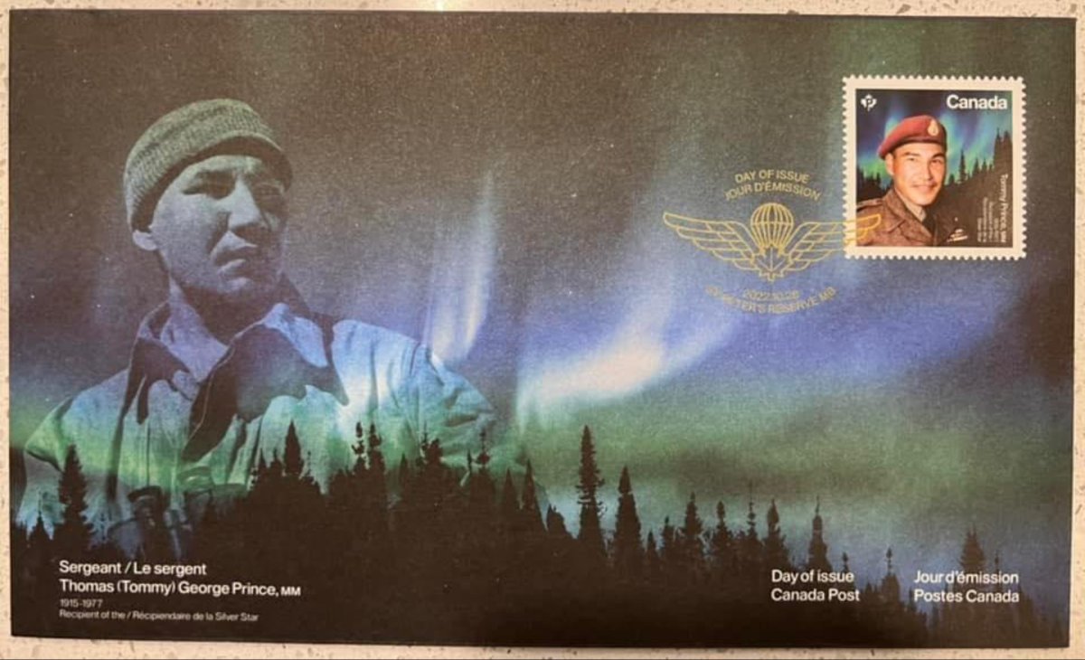Postage stamp honours Canadian Indigenous war hero | Globalnews.ca