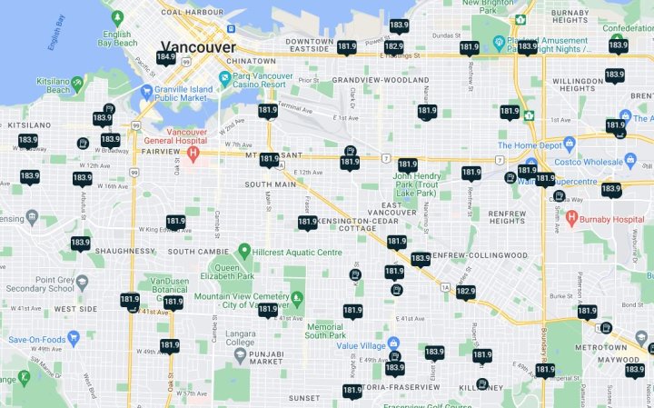 Gas prices in Metro Vancouver drop to as low as $1.799 a litre - BC ...