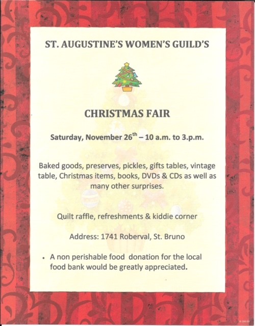 St Augustine women’s guild – Chritsmas Fair - GlobalNews Events