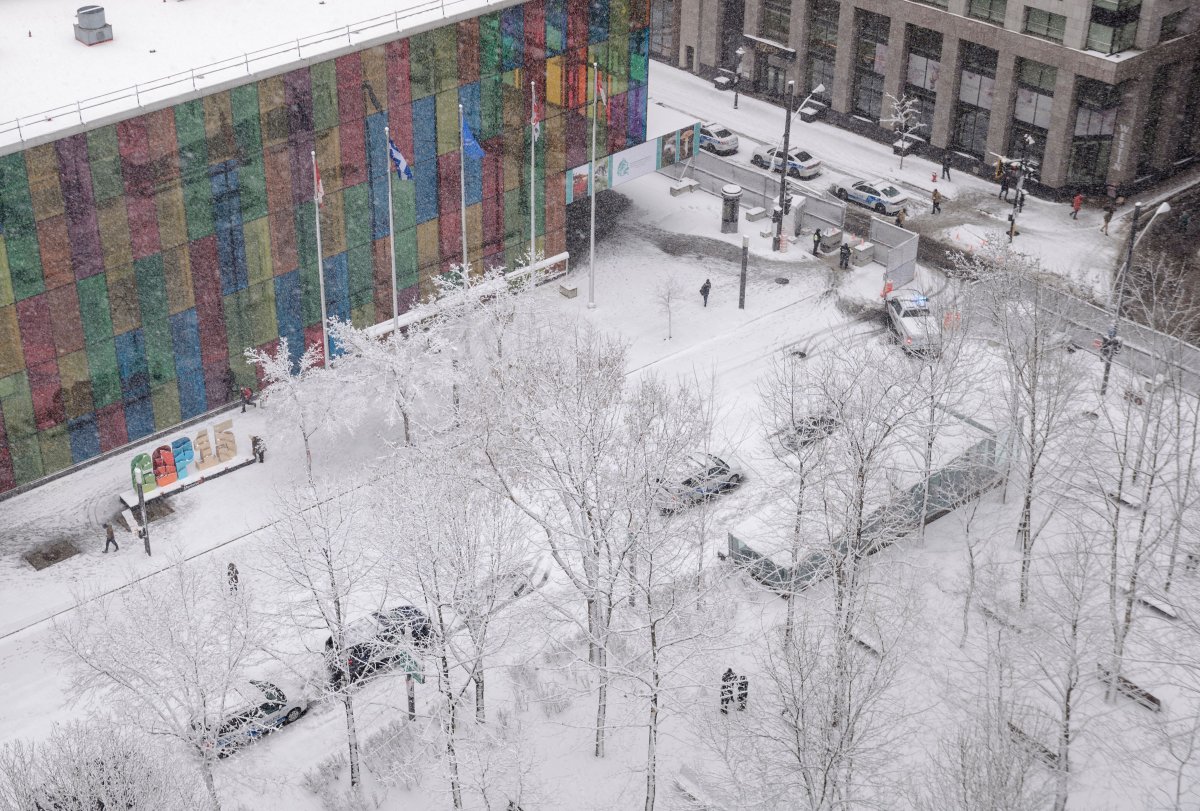 IN PHOTOS: Snowfall blankets parts of Canada as storm moves east ...