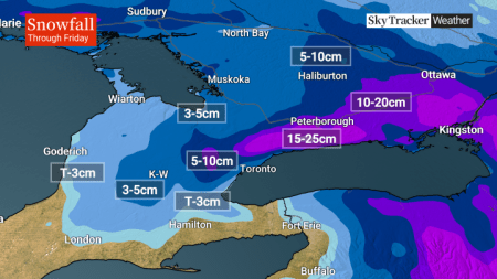 Heavy snow is on the way for parts of southern Ontario. Here’s how much ...