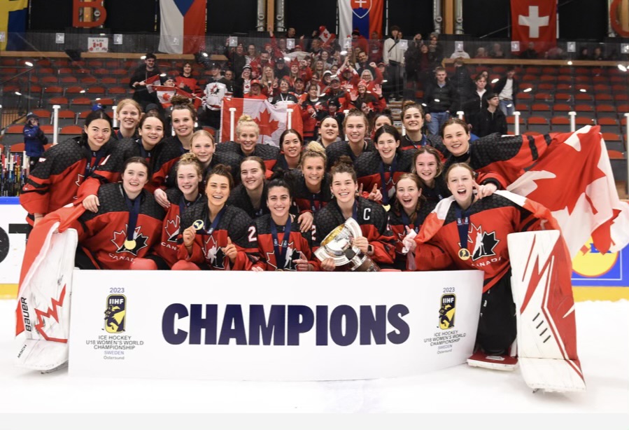 Okanagan players win gold at women’s U18 world hockey championship ...