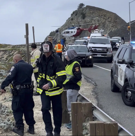 Tesla plummets off 75-metre cliff in California, a ‘miracle’ that 2 ...