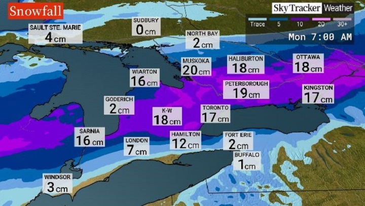 Winter weather advisories in place for Toronto, much of southern ...