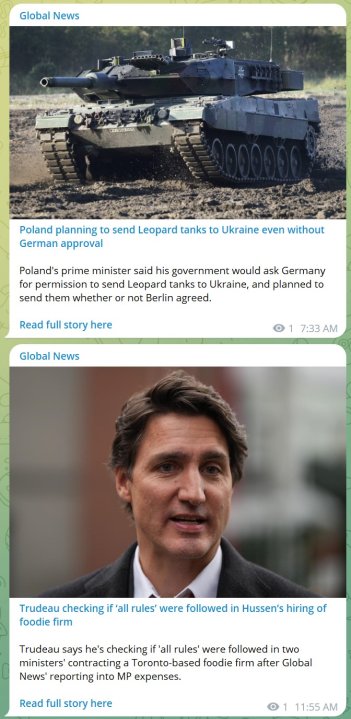 Global News launches politics channel on Telegram - National ...