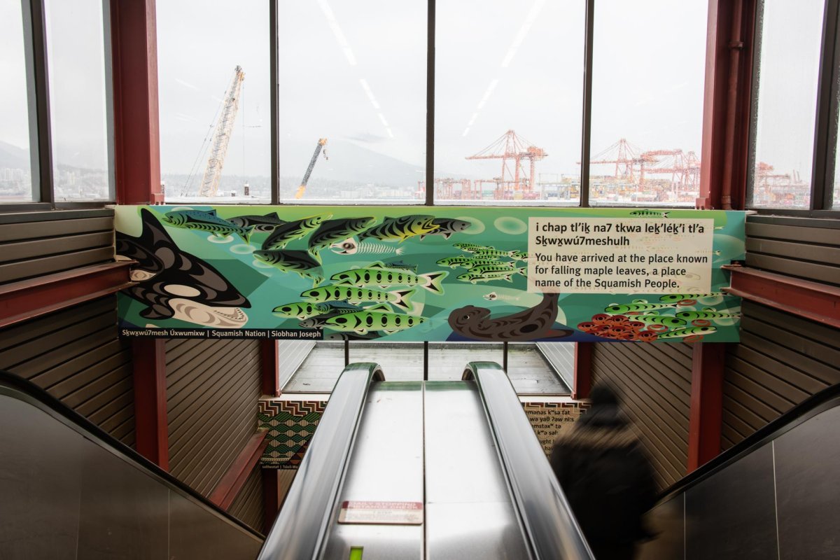 New SeaBus terminal artwork welcomes commuters in 2 B.C. First Nations ...