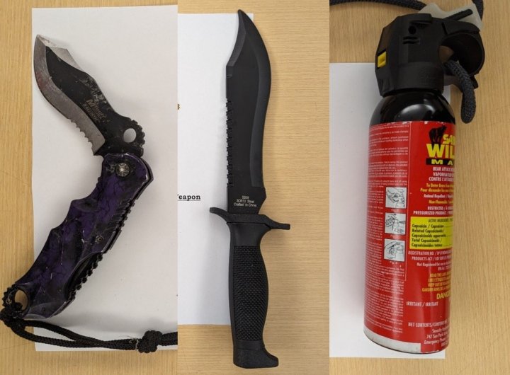 Knives, bear spray seized from man caught smoking on Winnipeg Transit ...