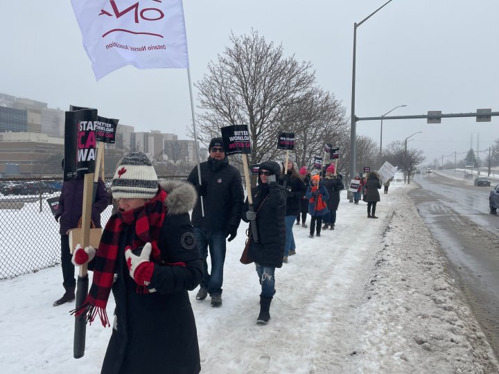 ONA members picket outside LHSC, other hospitals amid contract talks ...