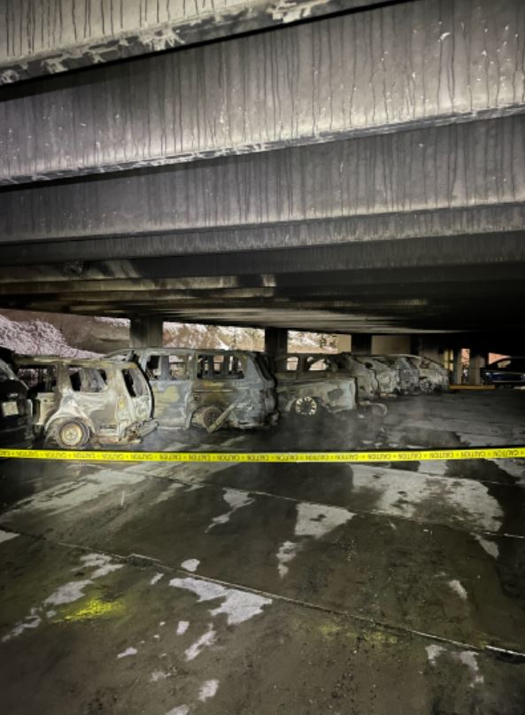 Cars torched in parking garage fire at iconic Lake Louise hotel ...