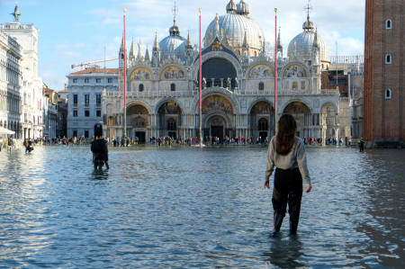 Grounded gondolas: Venice canals dry up amid Italy drought - National ...