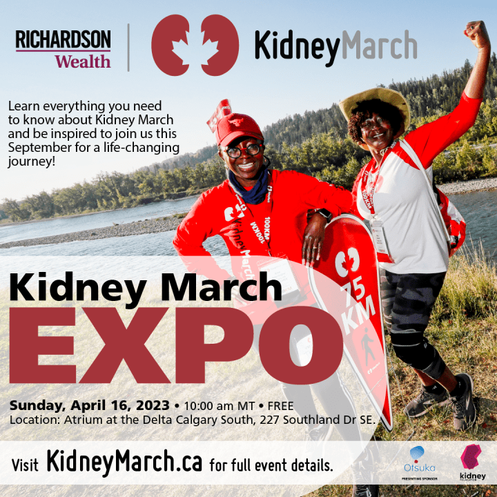 Kidney March Expo; supported by Global Calgary & QR Calgary ...