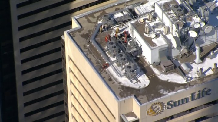 Calgary downtown streets closed Thursday after piece of high rise roof ...