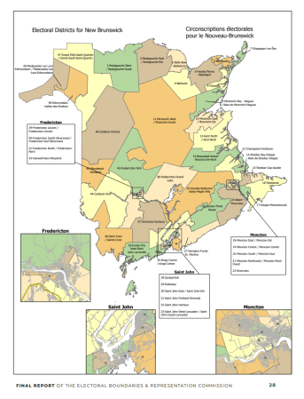 N.B. electoral boundaries commission tables final report, ‘made changes ...