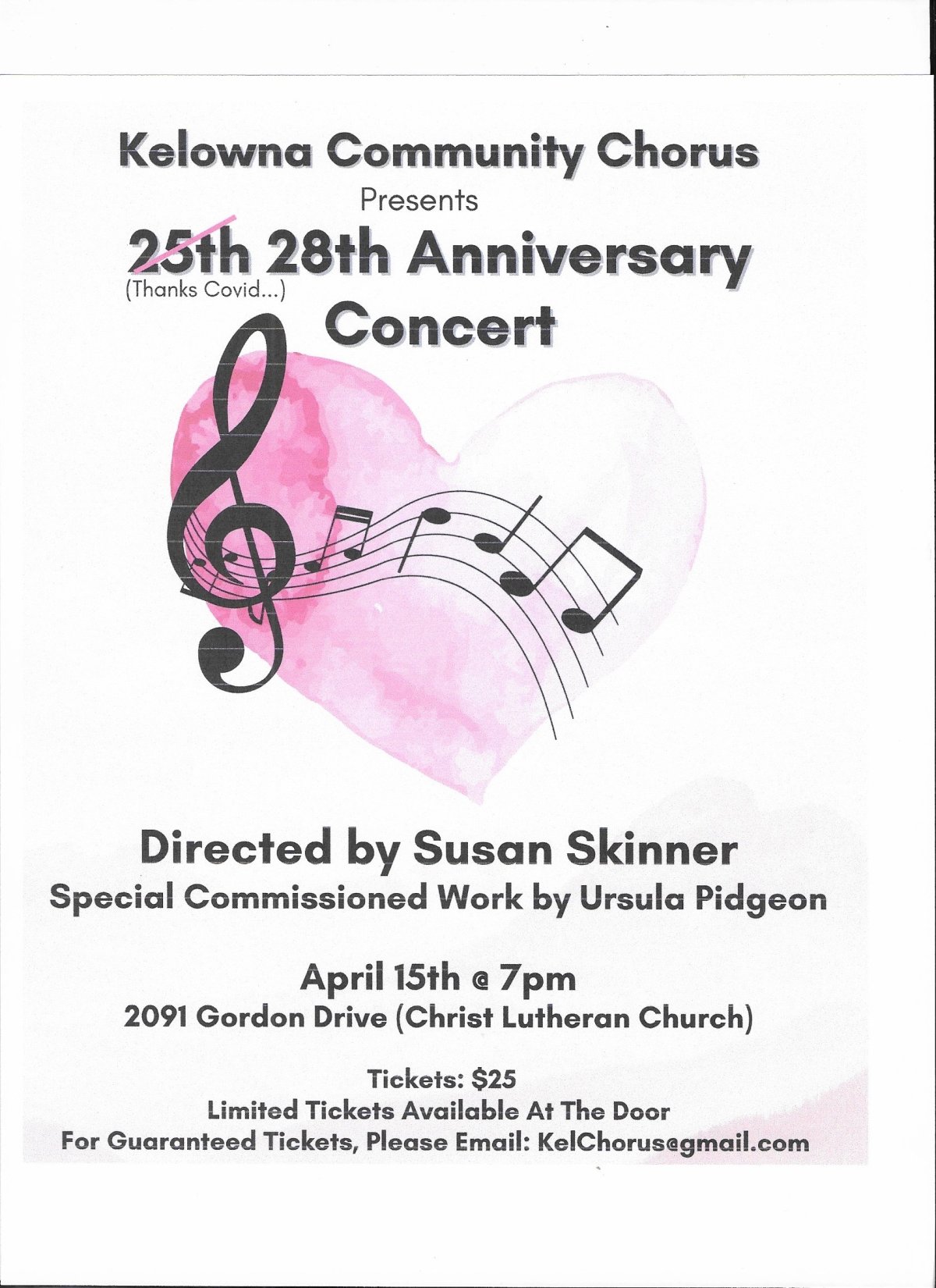 Kelowna Community Chorus 28th Anniversary Concert - GlobalNews Events