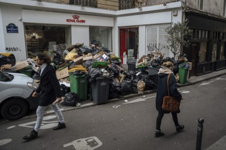 Parisian streets are piling over with garbage amid retirement age ...