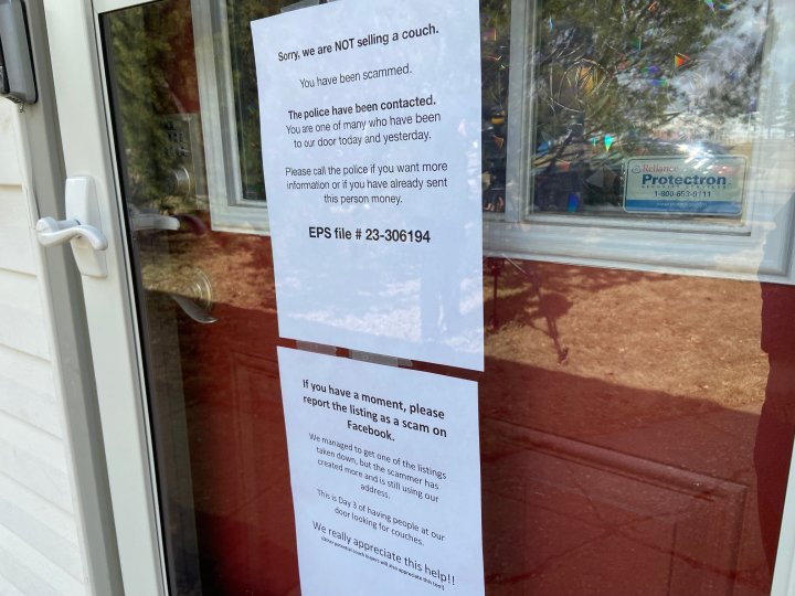 Edmonton address listed as pickup point in Facebook Marketplace scam ...