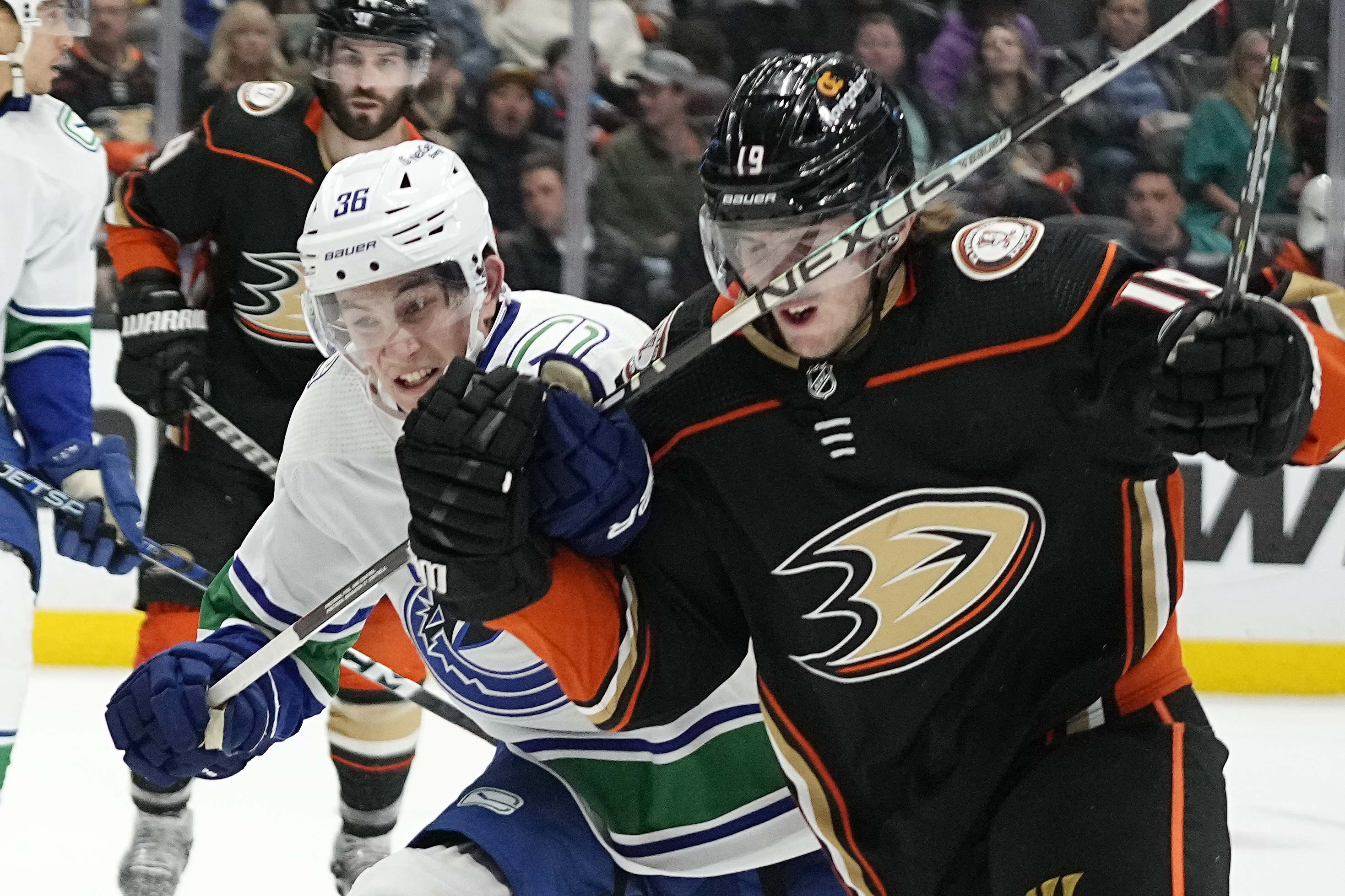 Pettersson eclipses 100-point plateau, Canucks defeat Ducks 3-2 ...