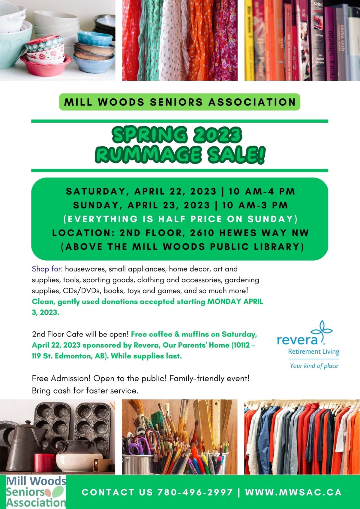 Mill Woods Seniors Association Spring Rummage Sale 2023 - GlobalNews Events