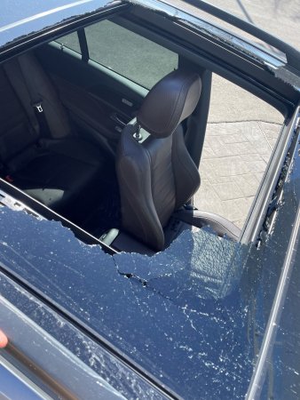 Calgary mom and children showered with broken glass after sunroof ...