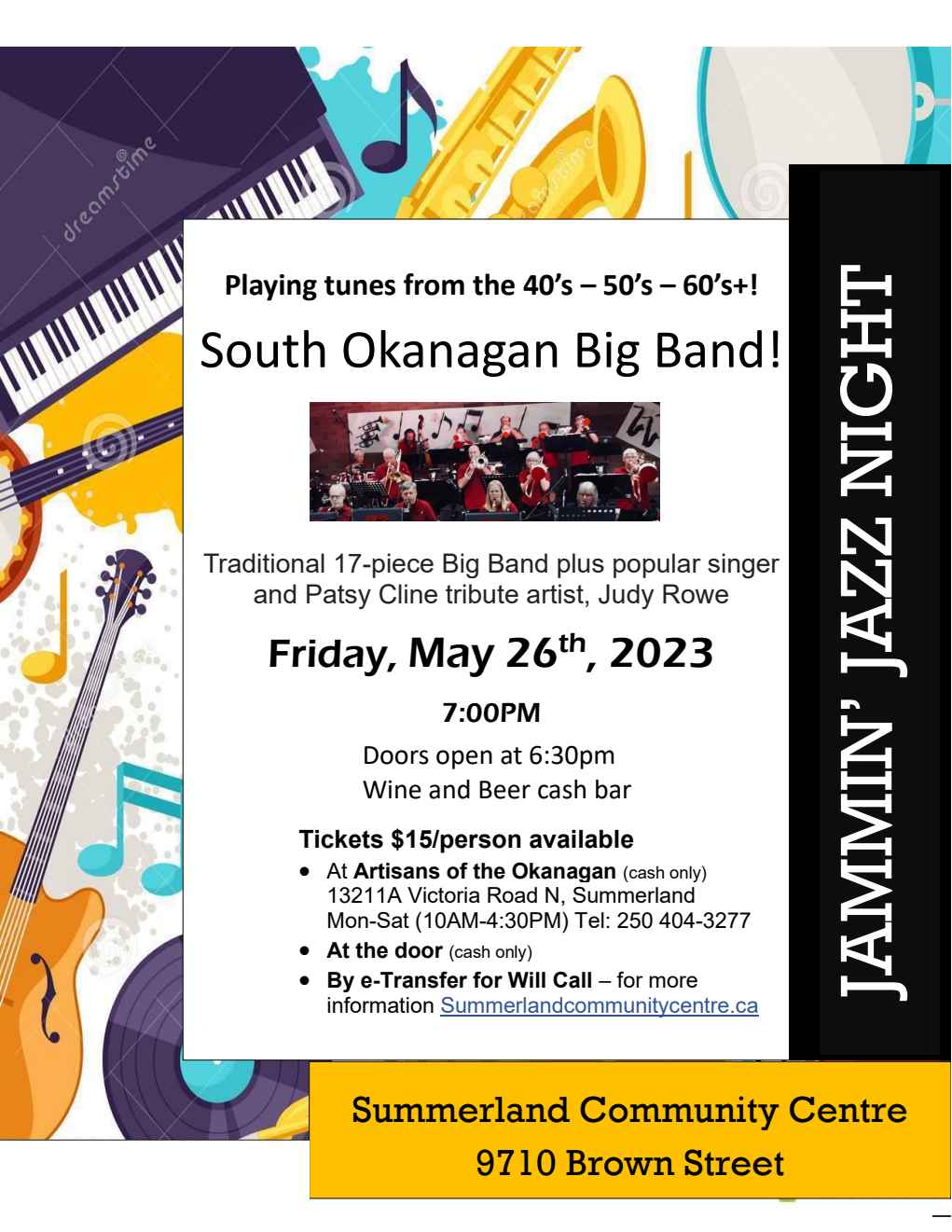 JAMMIN’ JAZZ NIGHT with the SOUTH OKANAGAN BIG BAND - GlobalNews Events