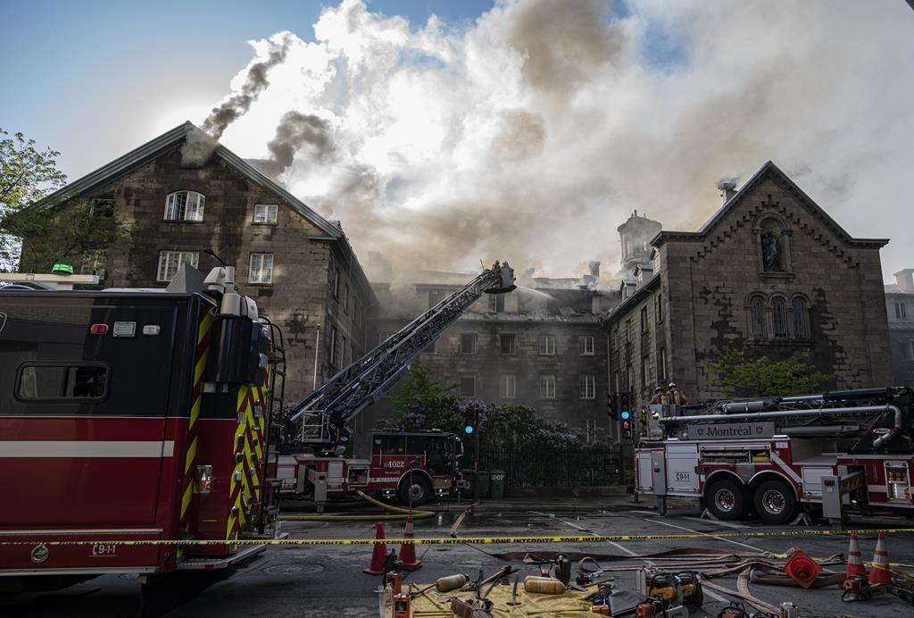 Firefighters stamp out Montreal heritage building blaze 42 hours after ...
