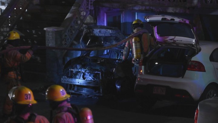 Suspicious car fire in Saint-Michel prompts Montreal police ...