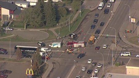 East Edmonton crash involving police vehicle shuts down southbound 75 ...