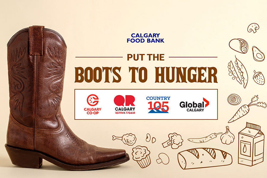 Calgary Food Bank: Put the Boots to Hunger, supported by Global Calgary ...