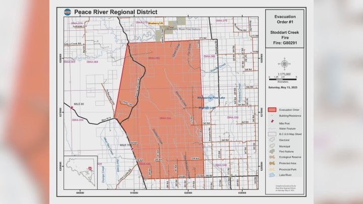 Evacuation order, alert issued for Stoddart Creek wildfire near Fort ...