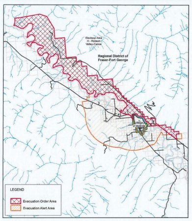Evacuation orders and alerts expanded near McBride as crews fight new ...