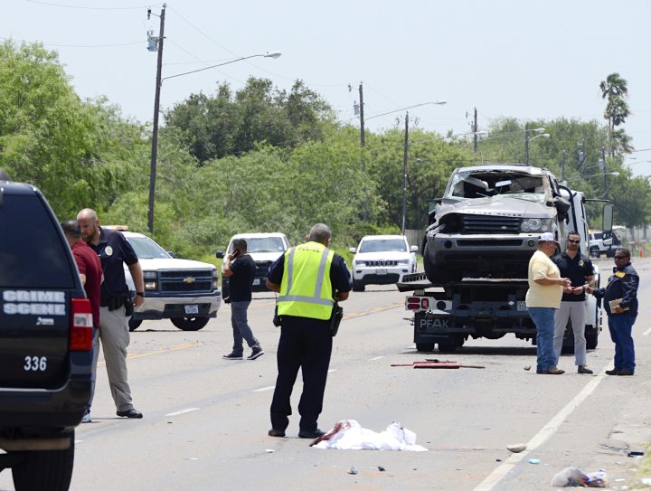 Texas bus stop crash: Police charge driver with manslaughter after 8 ...