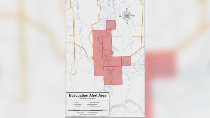 Evacuation alert issued for Doig River First Nation due wildfire near ...