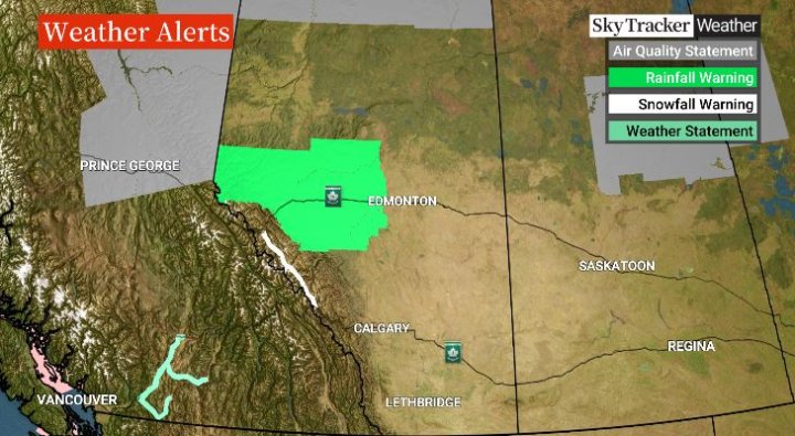 Heavy rainfall in north and central Alberta brings much-needed moisture ...