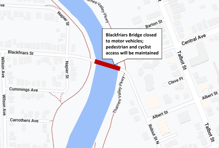 Blackfriars Bridge closed to vehicular traffic until Friday despite ...