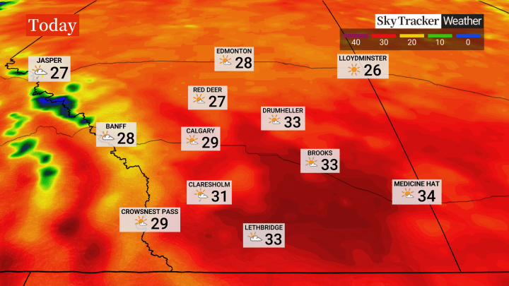 Heat warnings issued for Calgary, Lethbridge, southern Alberta ...